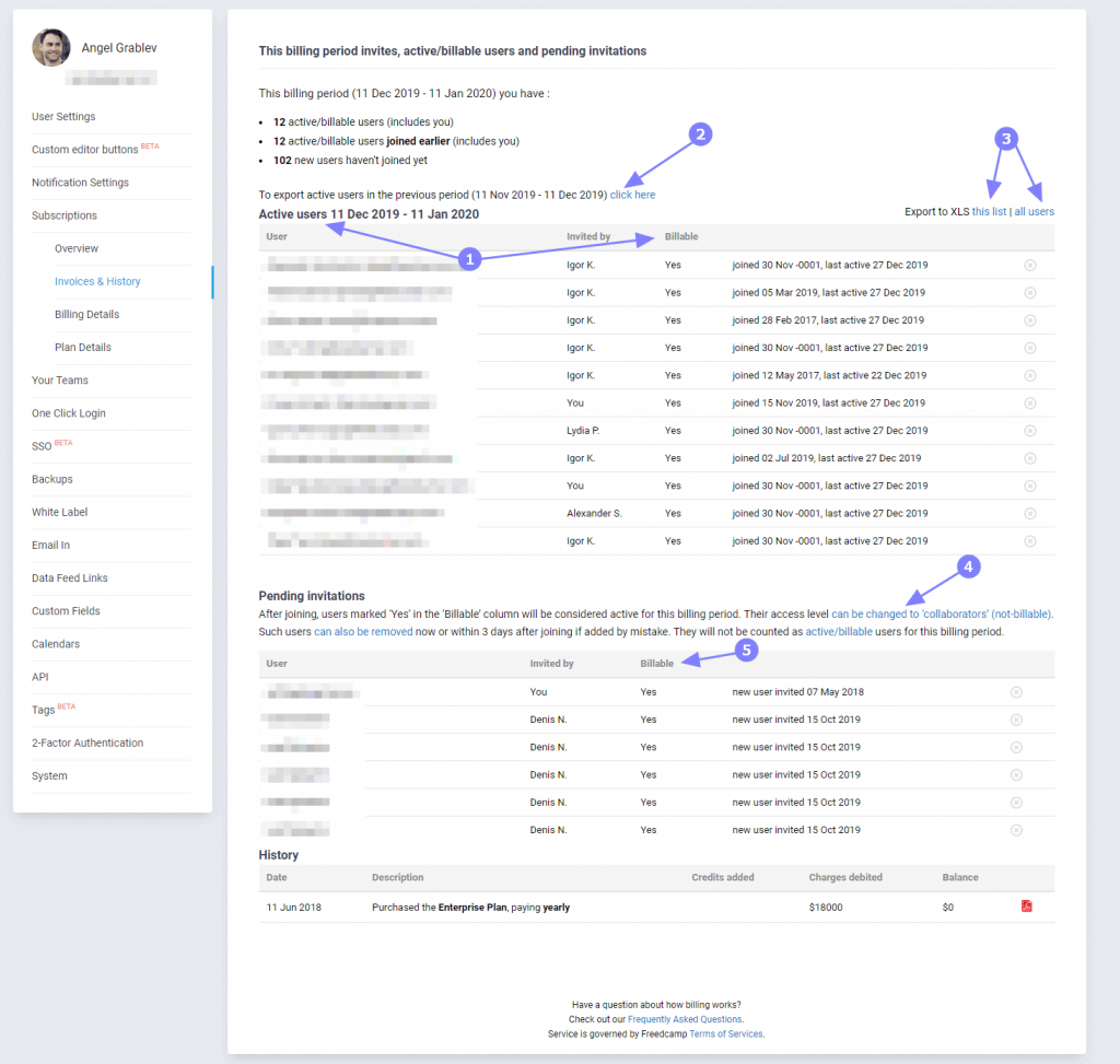 Invoices-and-History-on-Freedcamp-paid-plans - Freedcamp Blog Freedcamp ...